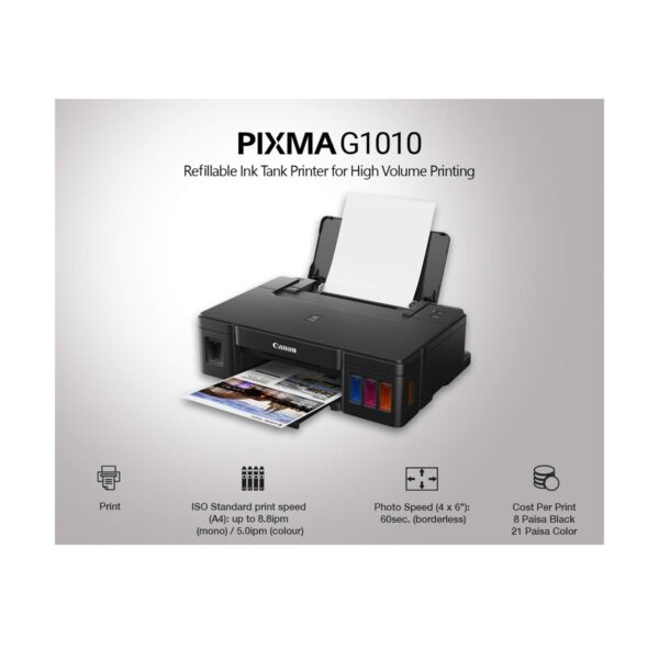Canon Pixma G1010 Ink Tank Printer [Print Only | Rs. 40,000/= One Year ...
