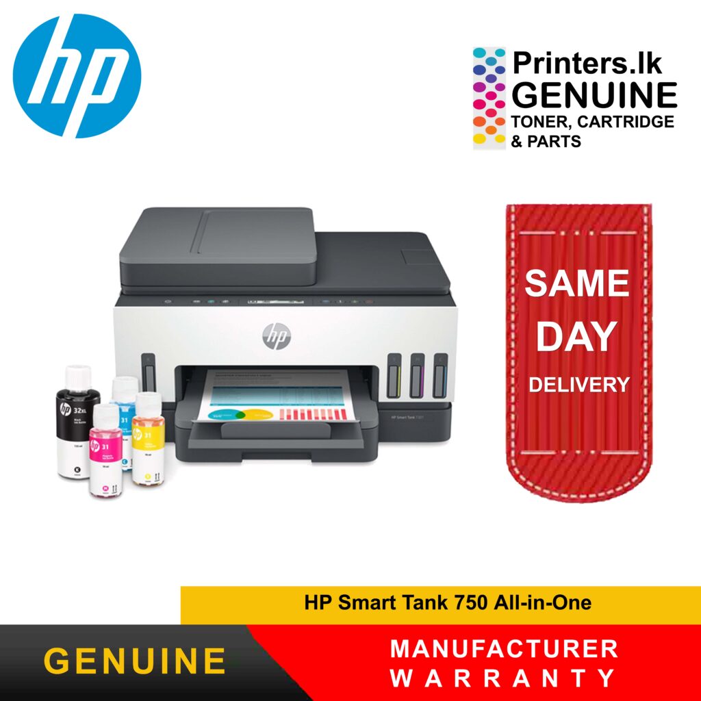 HP Smart Tank 750 Wi Fi Duplexer All-in-One Printer with ADF and Smart ...