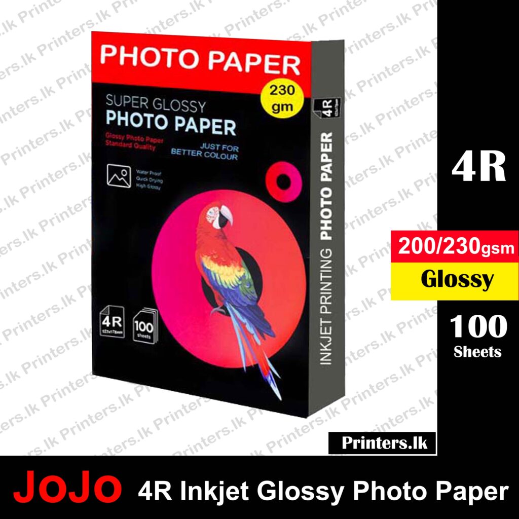 JoJo 4R Glossy Photo Paper 200/230gsm