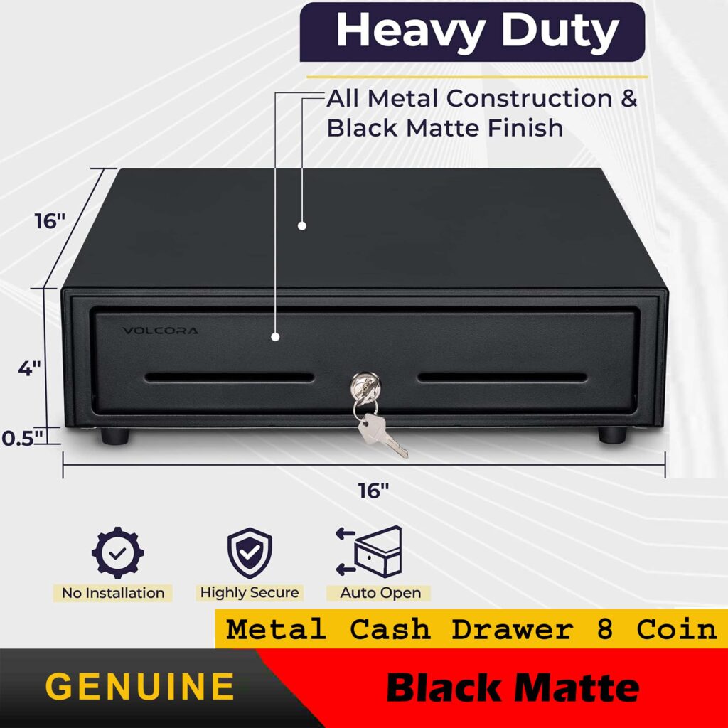 Metal Cash Drawer 8 Coin - PRINTERS.LK PVT LTD